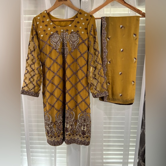 Salwars | Pakistani Indian Punjabi Shalwar Kameez 3 Three Piece Suit In ...